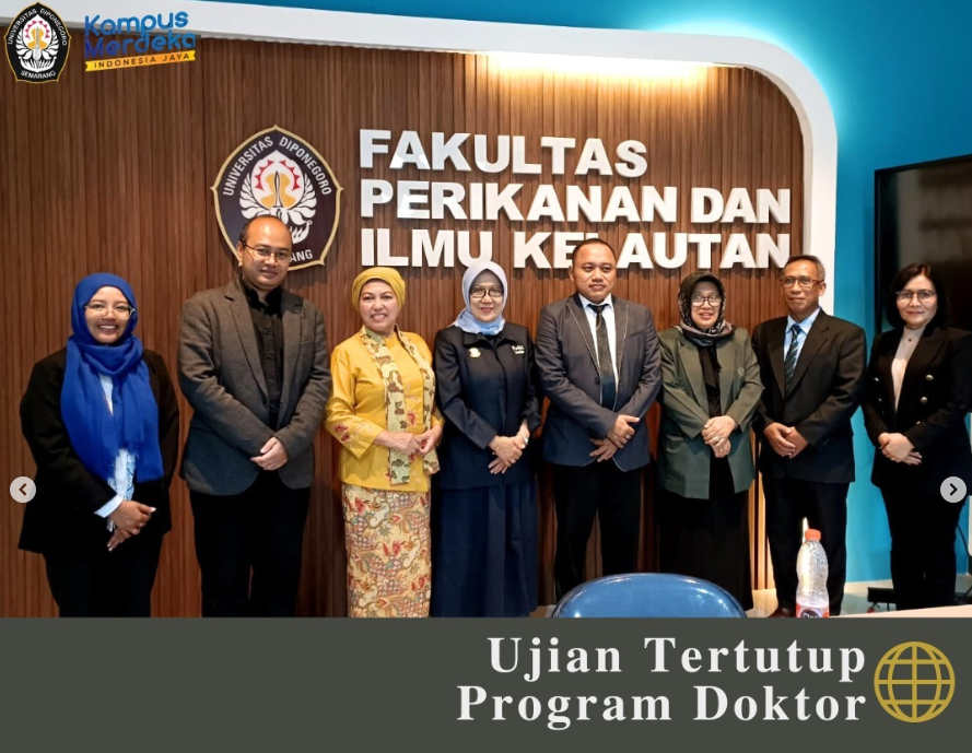 Dr. Dwi Imam, The 189th Doctor of Aquatic Resources Management from Doctoral Study Program ...