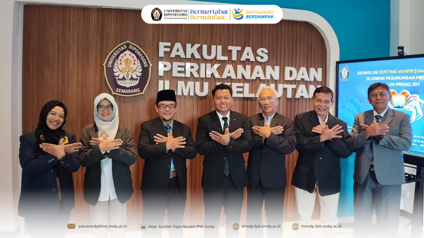 Dr. Muh Tri Aji | The 205th Doctor of Aquatic Resources Management from ...